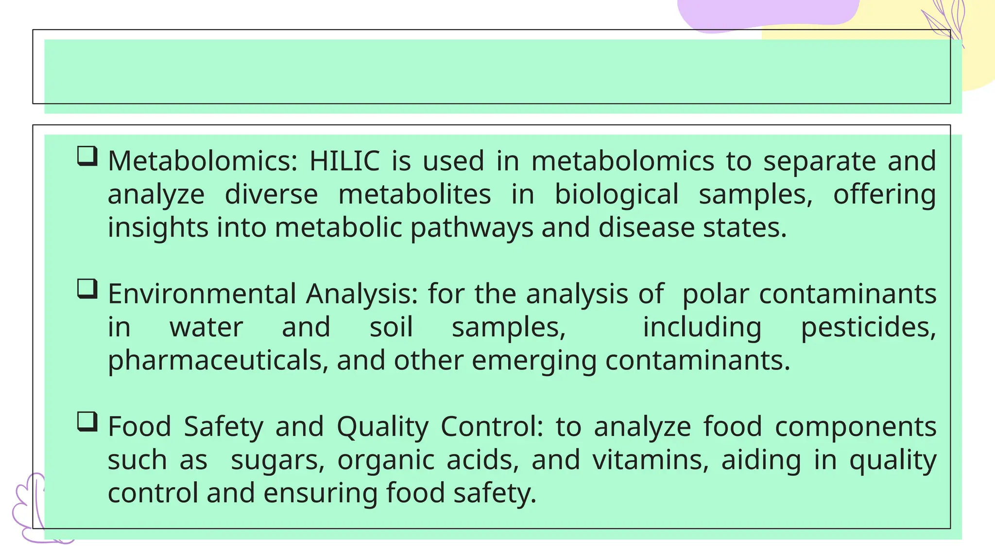Hydrophilic Interaction Liquid Chromatography (HILIC) | PPTX