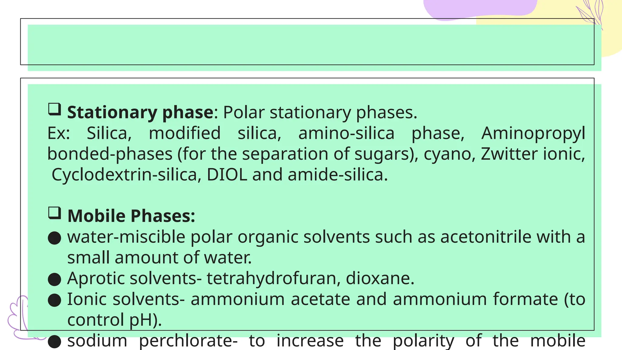 Hydrophilic Interaction Liquid Chromatography (HILIC) | PPTX