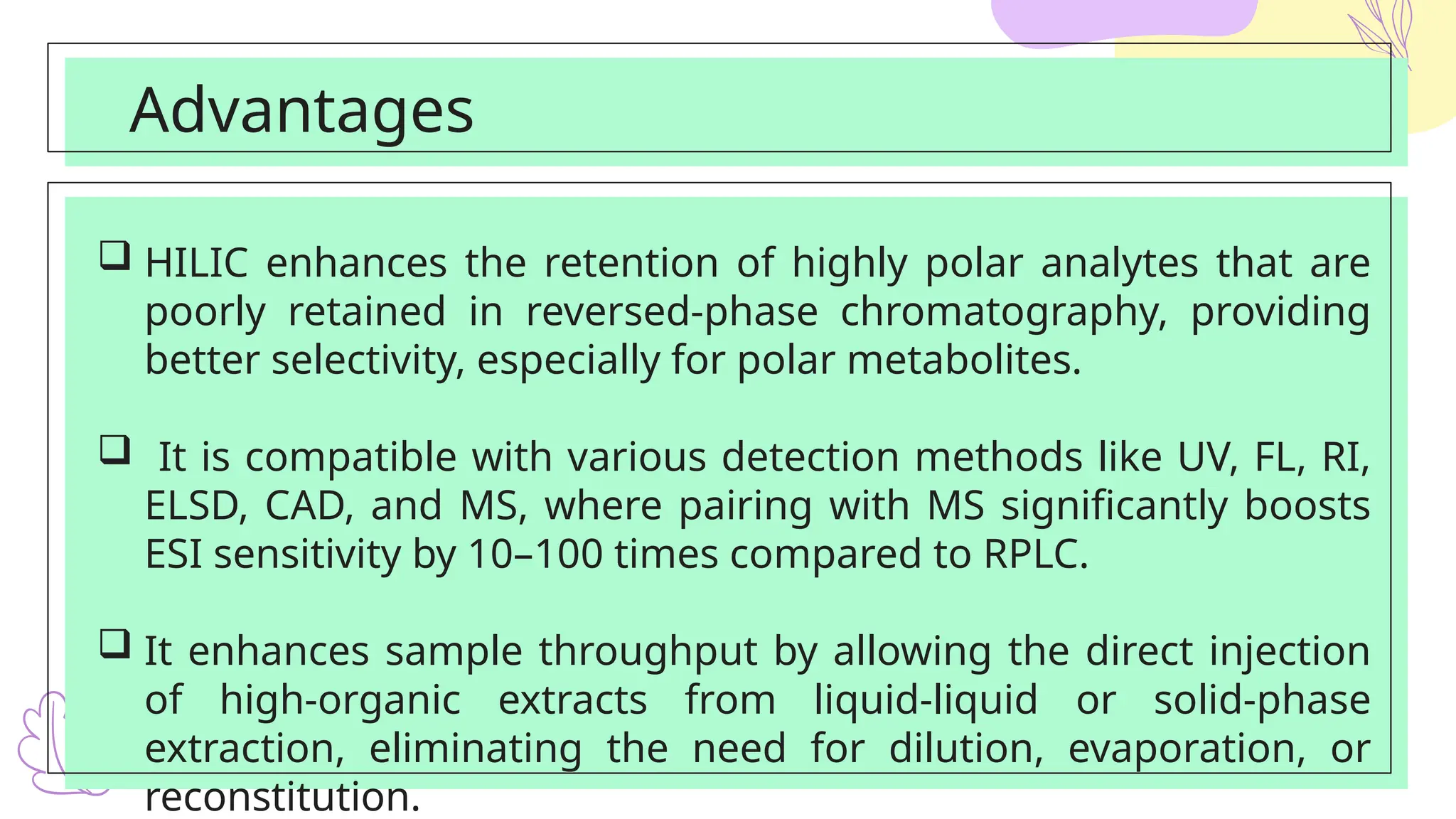 Hydrophilic Interaction Liquid Chromatography (HILIC) | PPTX