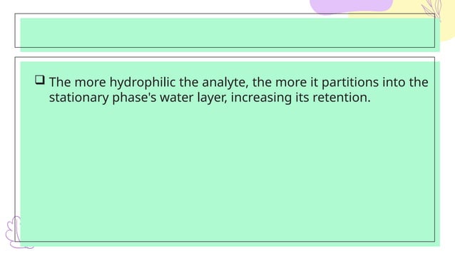 Hydrophilic Interaction Liquid Chromatography (HILIC) | PPTX