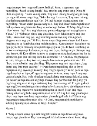 Hiligaynon bible new testament | DOCX