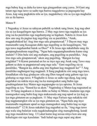 Hiligaynon bible new testament | DOCX