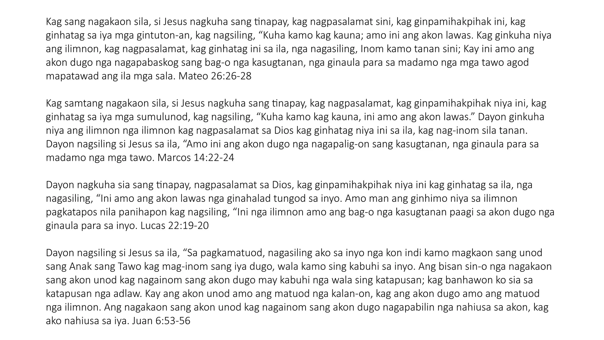 Hiligaynon Ilonggo - The Precious Blood of Jesus Christ - Ang Bilidhon nga Dugo ni Jesucristo.pptx