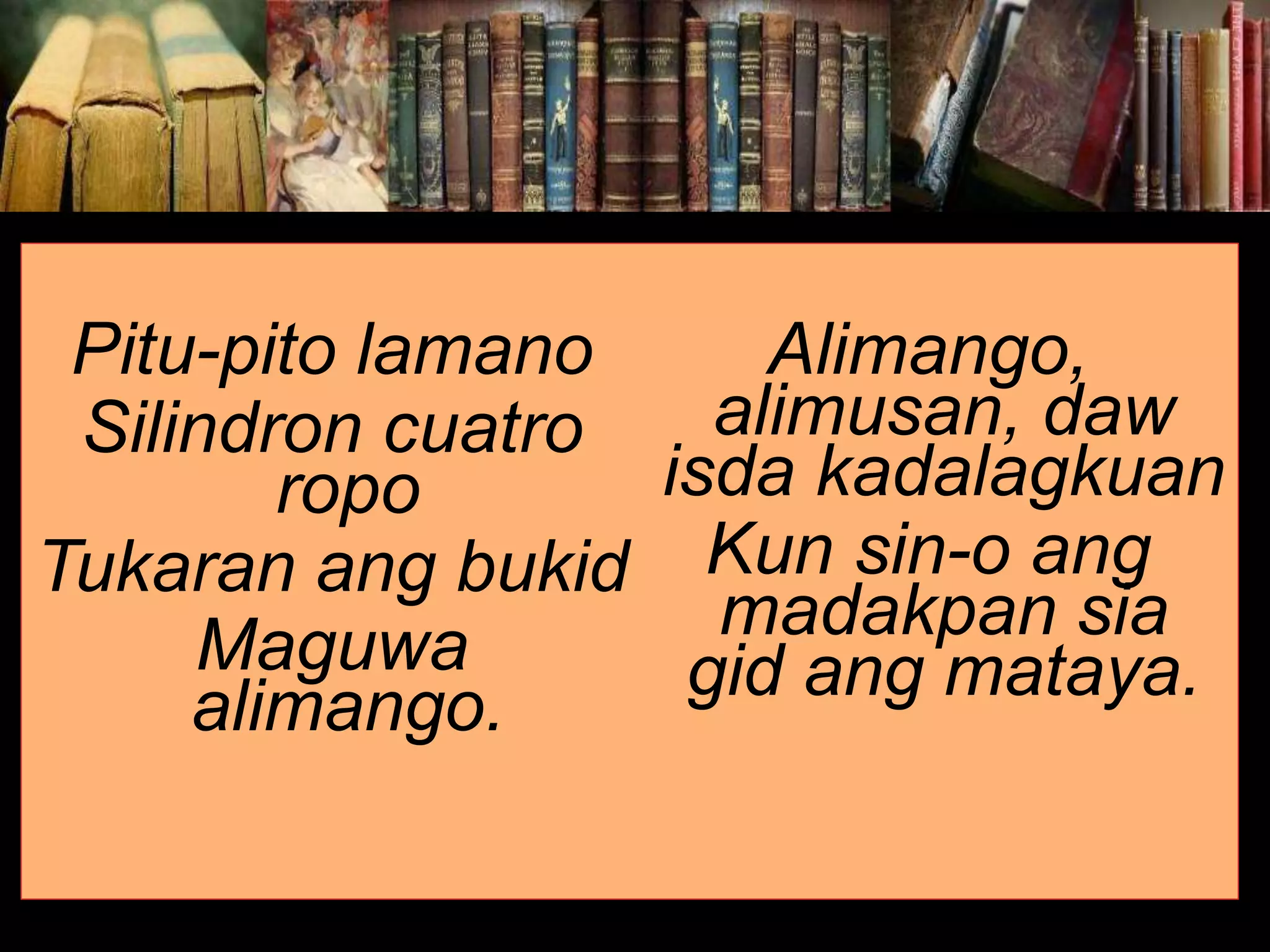 Hiligaynon literature (2) | PPTX
