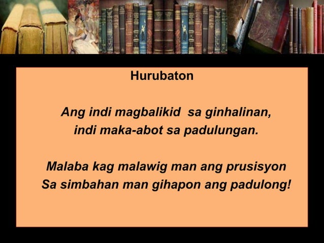 Hiligaynon literature (2) | PPTX