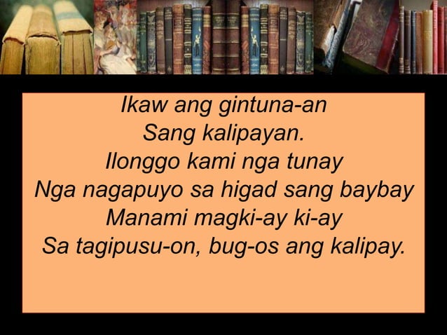 Hiligaynon literature (2) | PPTX
