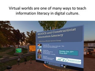 Information Literacy & Gamification Using Minecraft | PPTX
