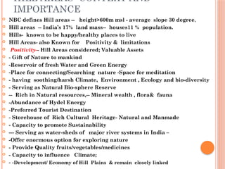 Promoting Sustainable Development of Hill Areas --Issues and Options | PPTX