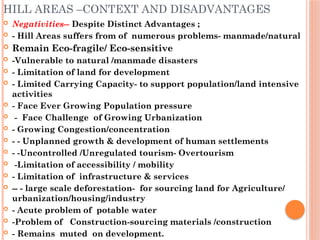 Promoting Sustainable Development of Hill Areas --Issues and Options | PPTX