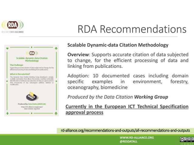 Hilary Hanahoe - The Research Data Alliance in a nutshell | PPTX