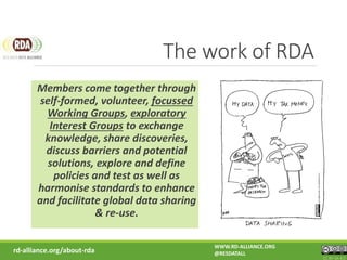 Hilary Hanahoe - The Research Data Alliance in a nutshell | PPTX