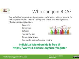 Hilary Hanahoe - The Research Data Alliance in a nutshell | PPTX