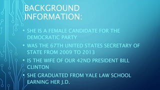Hillary clinton slide | PPTX