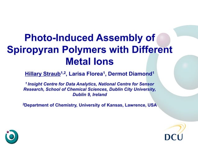 Photo-Induced Assembly of Spiropyran Polymers with Different Metal Ions ...