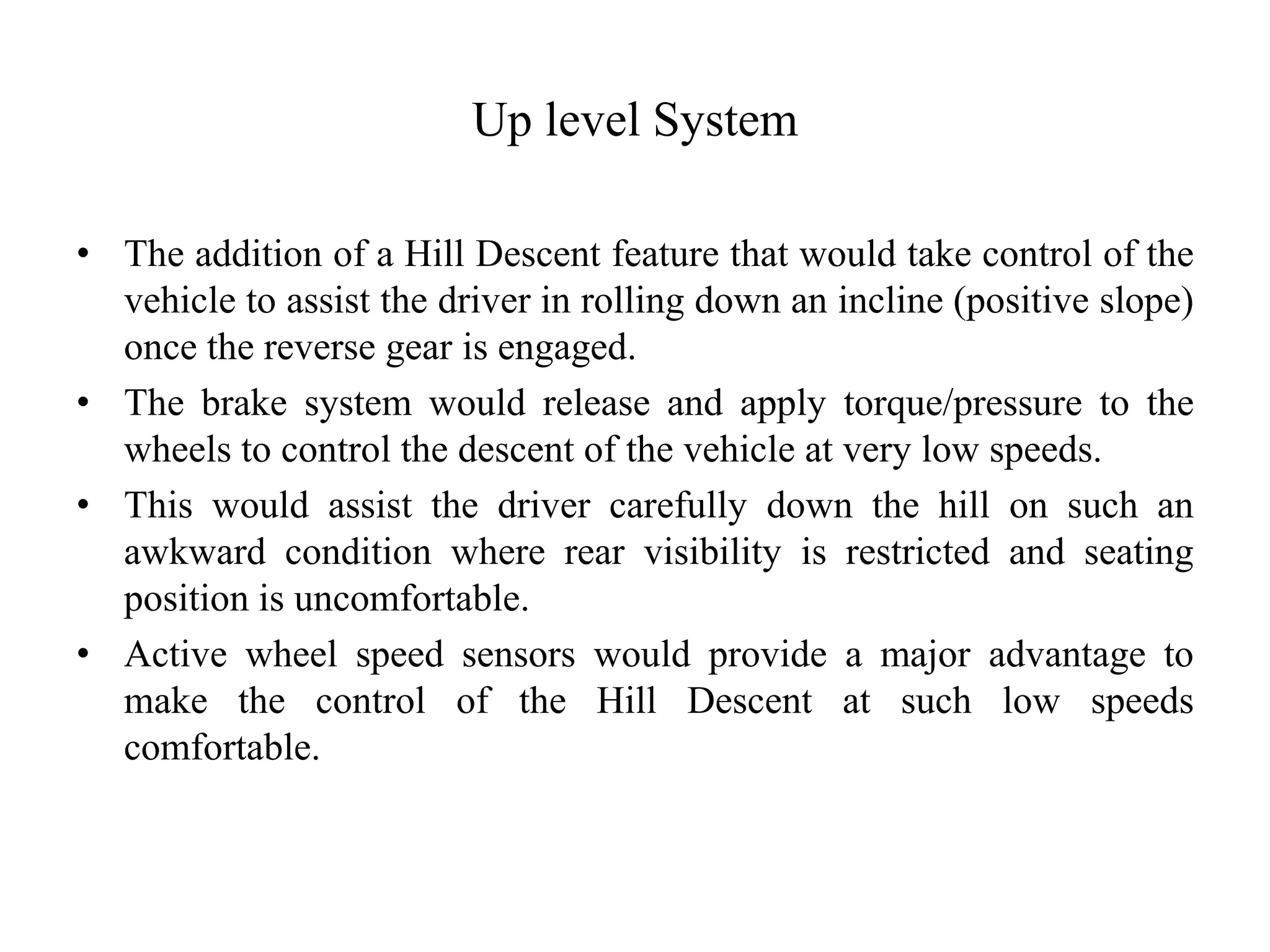 Hill Assist Control Seminar | PPTX