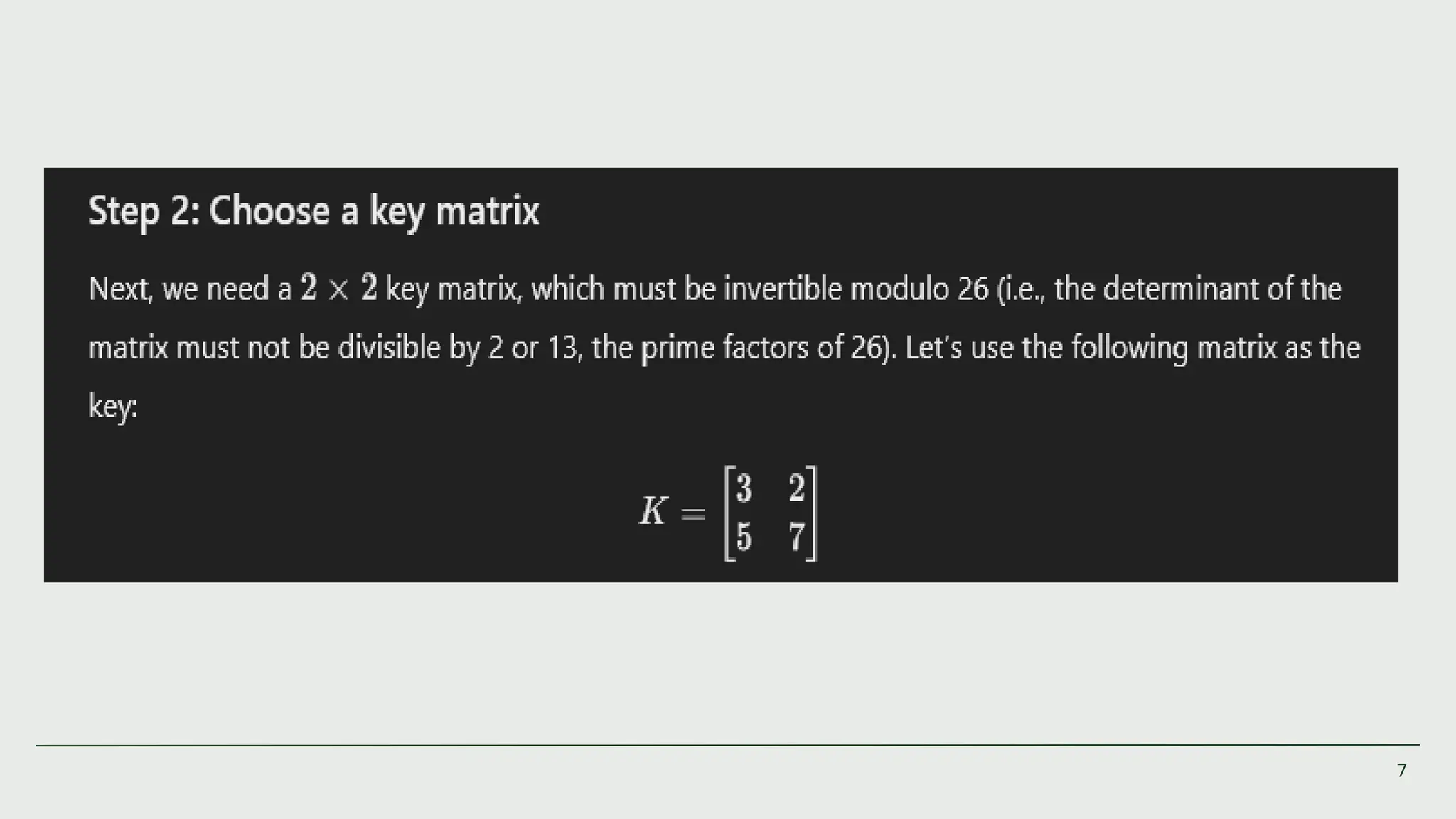 Understanding the Hill Cipher with Matrix | PPTX