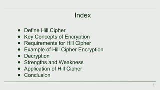 Understanding the Hill Cipher with Matrix | PPTX