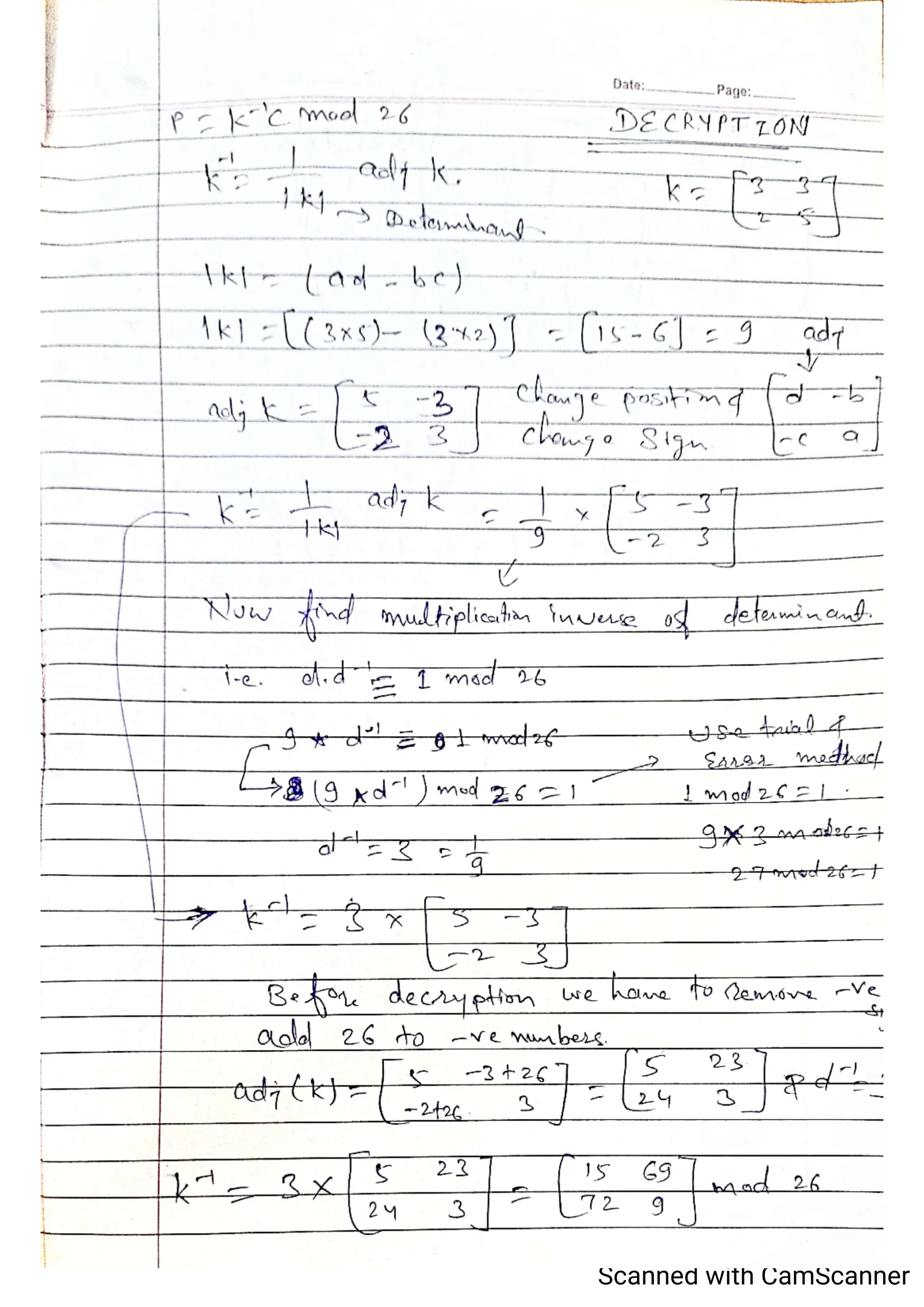 hill cipher with example and solving .pdf