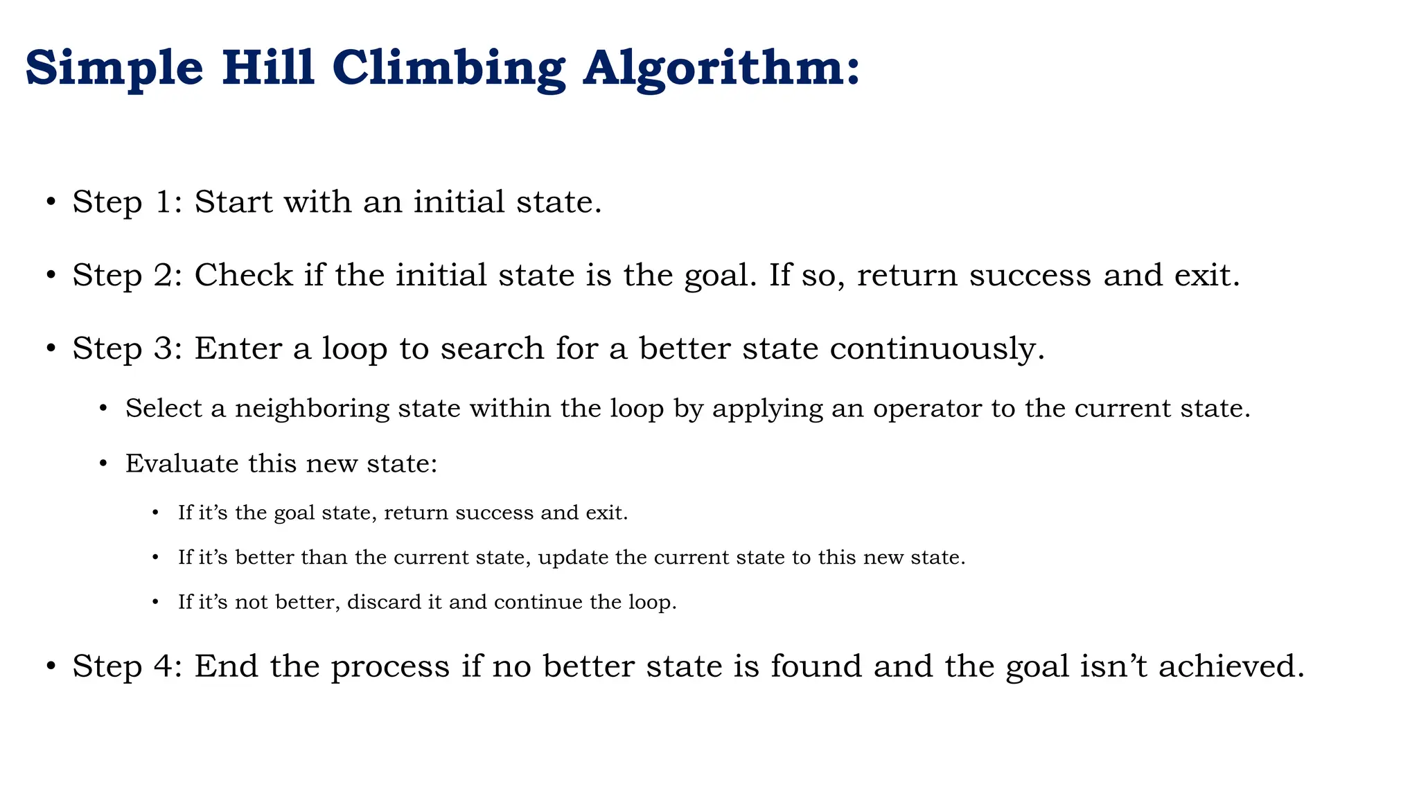 Artificial Intelligence - Hill climbing. | PDF