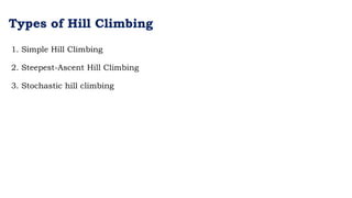 Artificial Intelligence - Hill climbing. | PDF