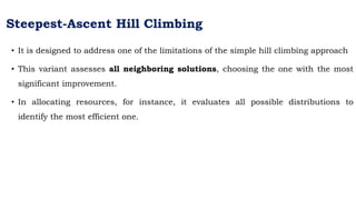 Artificial Intelligence - Hill climbing. | PDF