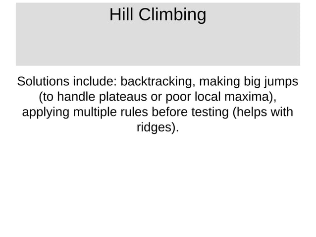 Hillclimbing search algorthim #introduction | ODP | Search | Internet