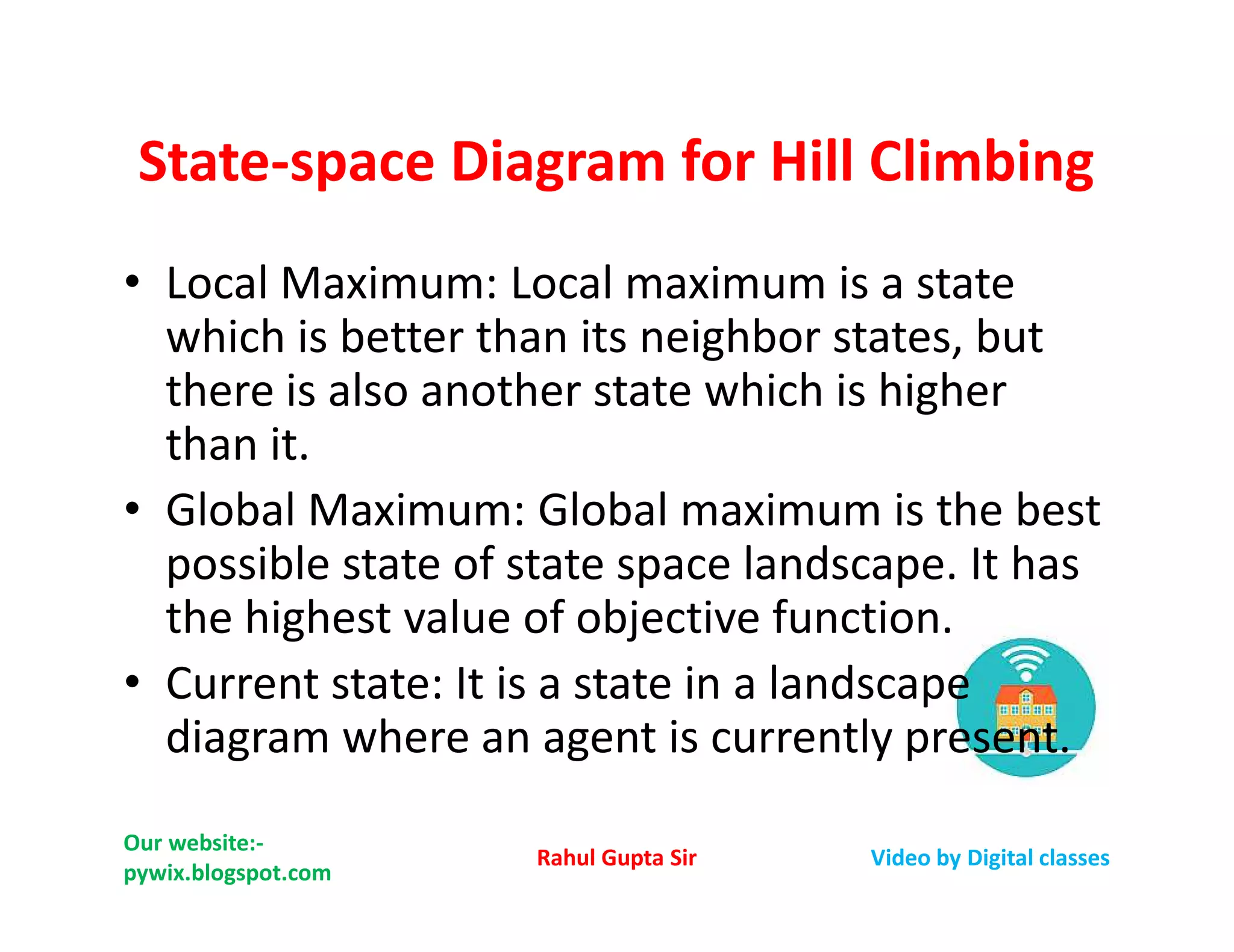hill climbing algorithm in artificial intelligence | PDF