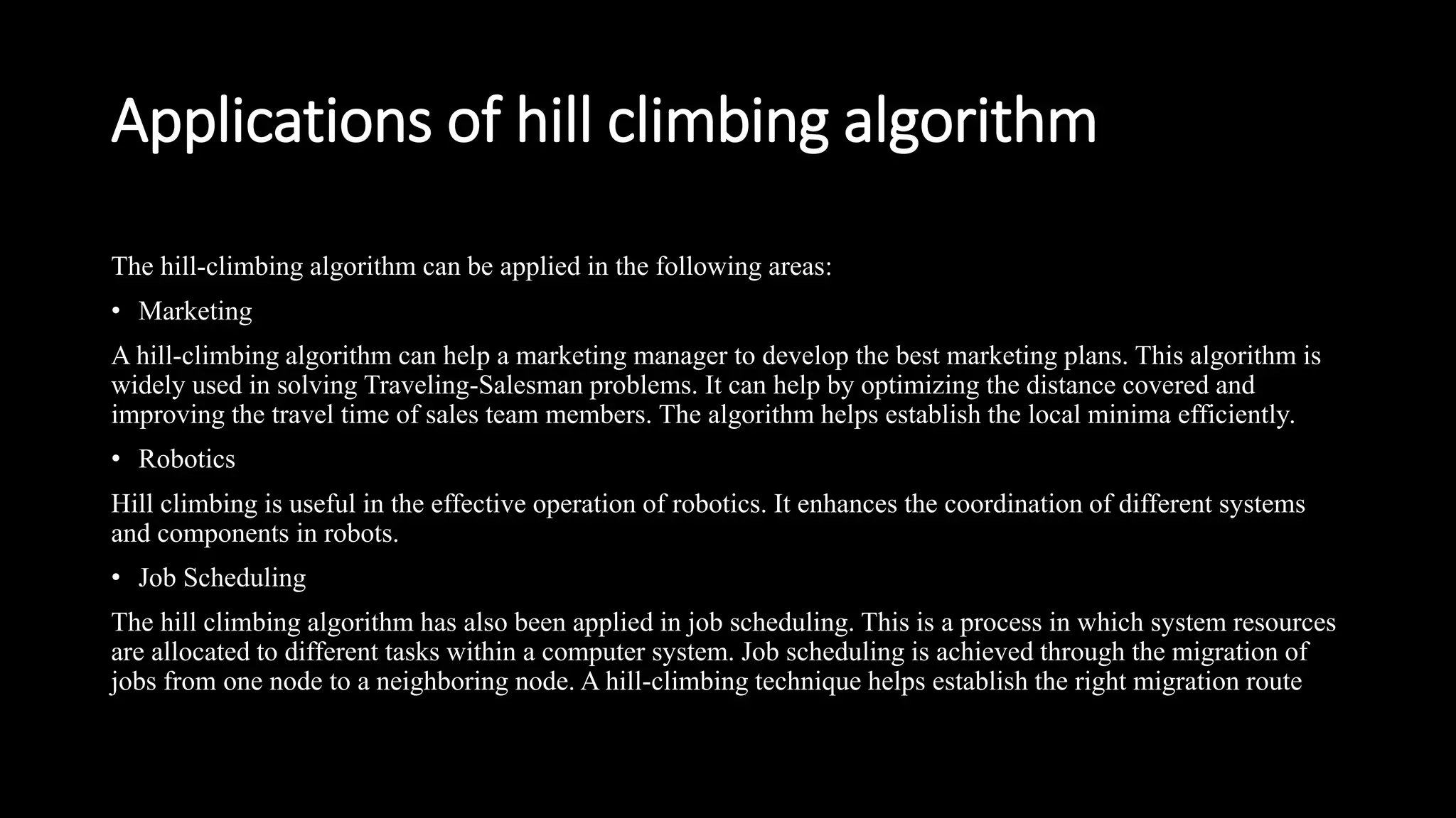Hill Climbing Algorithmpptx Search Internet