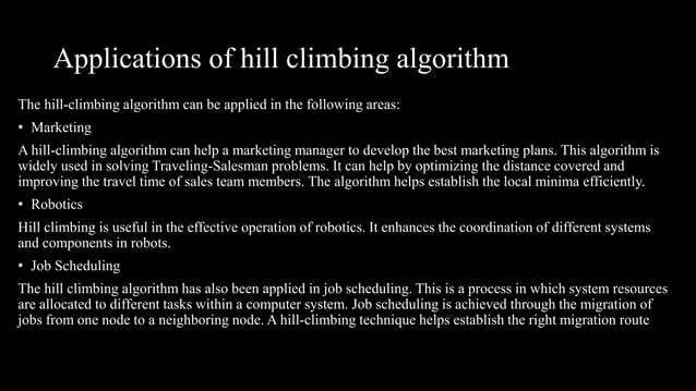 hill climbing algorithm.pptx | Search | Internet