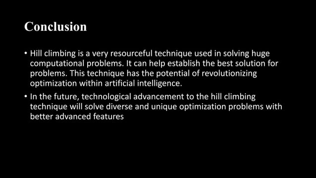Hill Climbing Algorithm Pptx