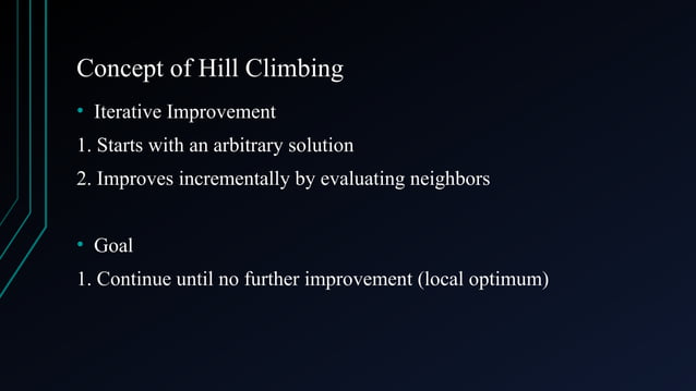 Hill Climbing Algorithm Intordction.pptx | Climbing | Extreme Sports