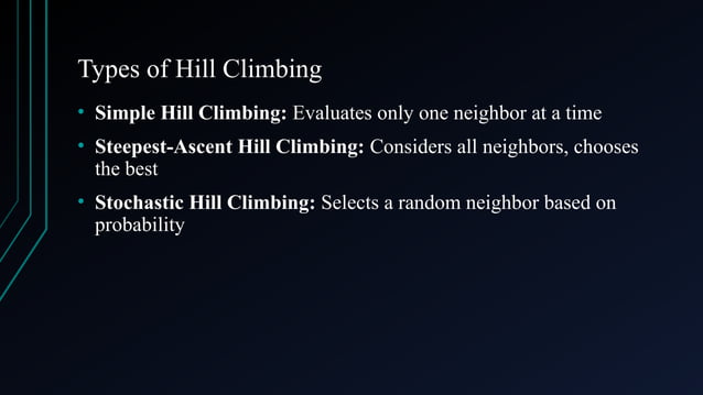 Hill Climbing Algorithm Intordction.pptx | Climbing | Extreme Sports