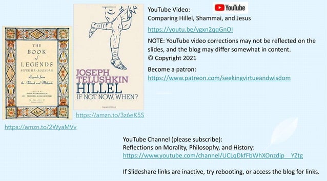 Reflecting on the Teachings of the Rabbis Hillel, Shammai, and Jesus | PDF