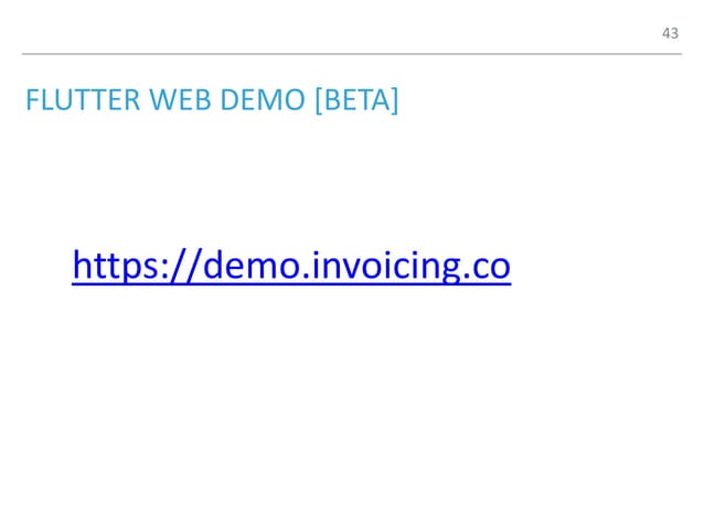 Building Apps with Flutter - Hillel Coren, Invoice Ninja | PPT