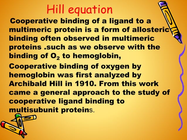 Hill equation | PPTX | Chemistry | Science