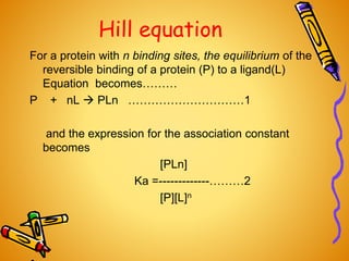 Hill equation | PPTX