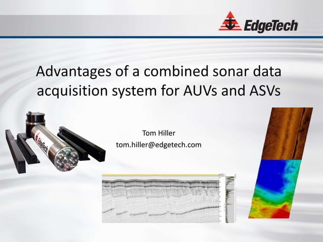 Advantages of a combined sonar data acquisition system for AUVs and ASVs | PPT