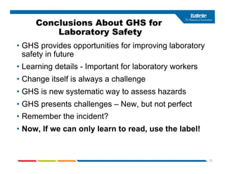 Global Harmonization And Labs | PDF