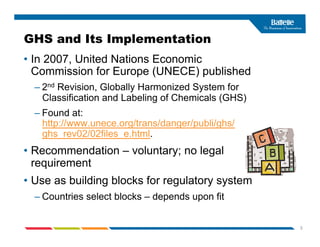 Global Harmonization And Labs | PDF