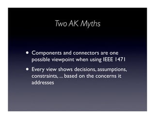 Knowledge mechanisms in IEEE 1471/ISO 42010 | PDF