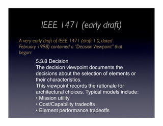 Knowledge mechanisms in IEEE 1471/ISO 42010 | PDF