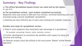 ASCILITE 2018: Do-it-yourself e-Exams (using spreadsheets) | PPT