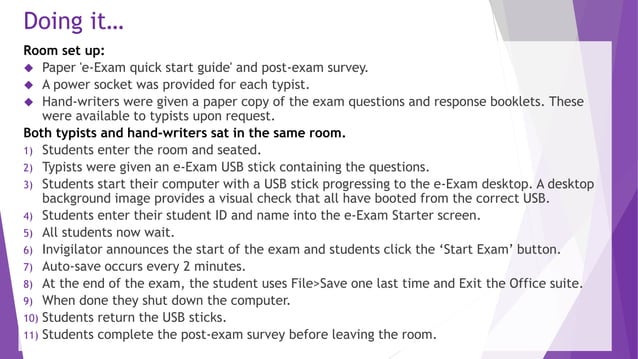 ASCILITE 2018: Do-it-yourself e-Exams (using spreadsheets) | PPT