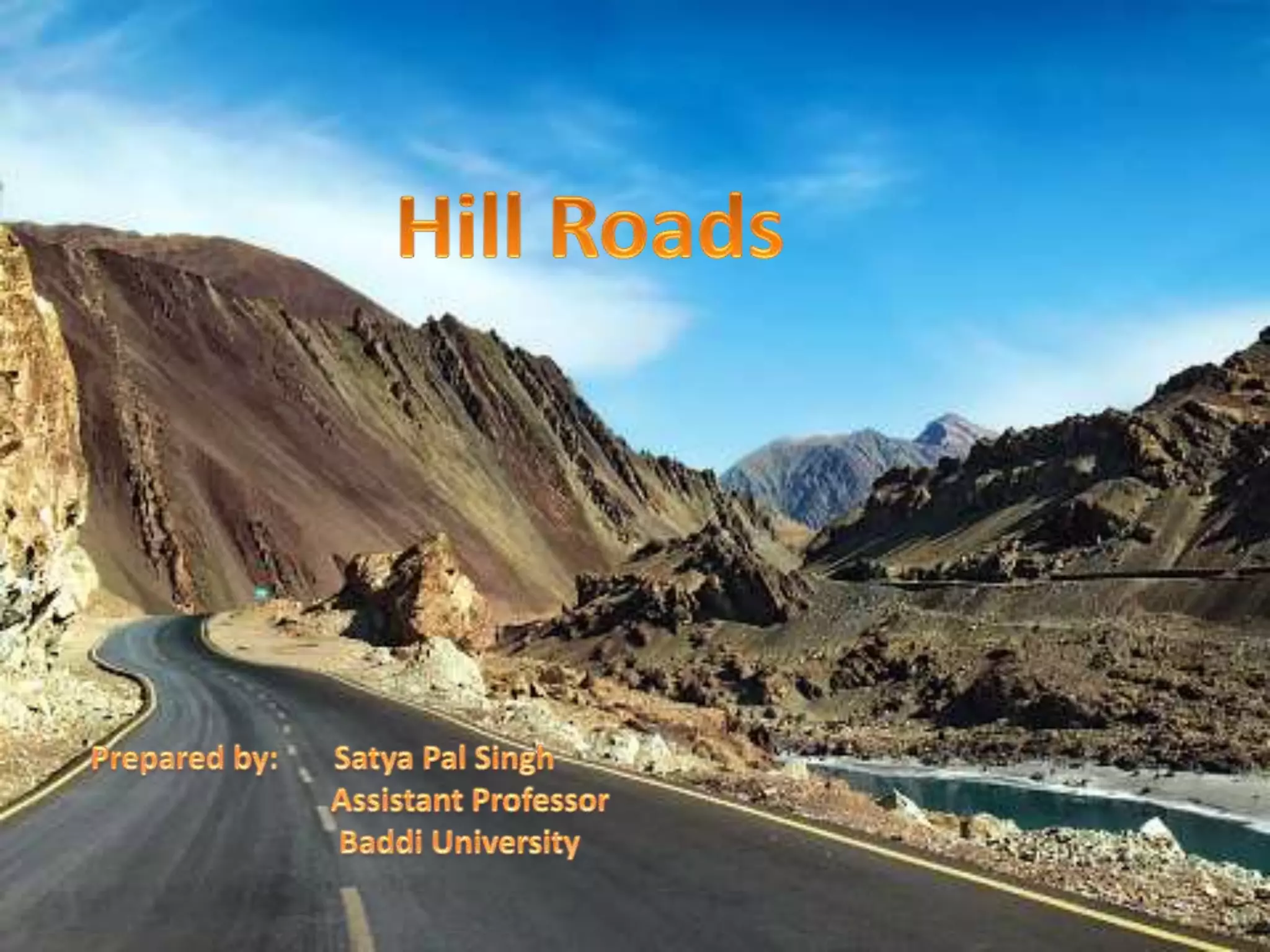 Hill roads | PPTX