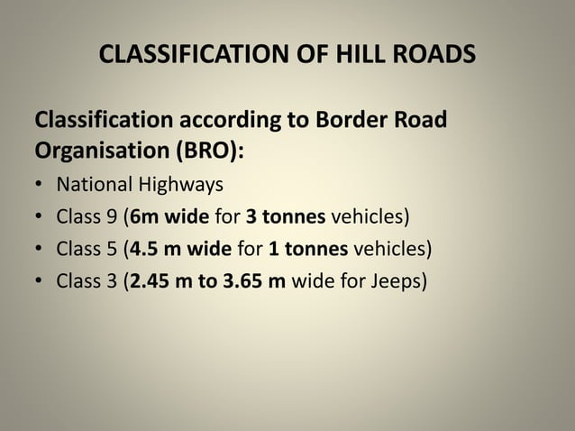 Hill roads | PPTX