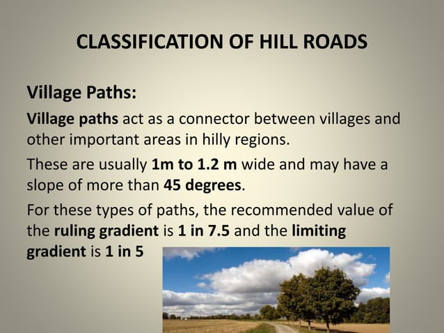 Hill roads | PPTX