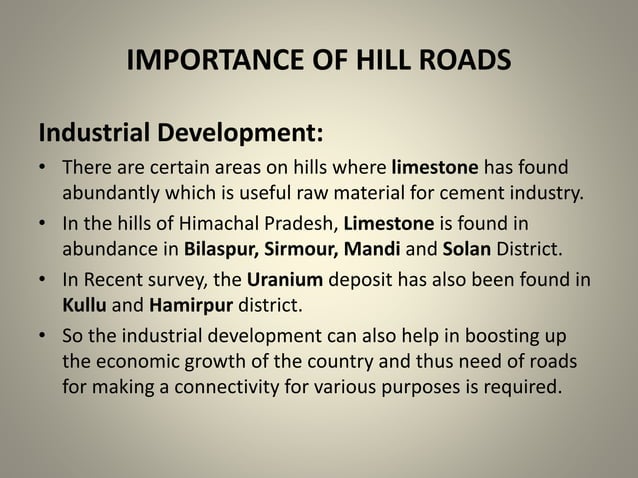 Hill roads | PPTX
