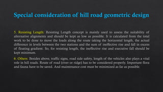 Hill Roads design and construction PPTX.pdf | Free Download