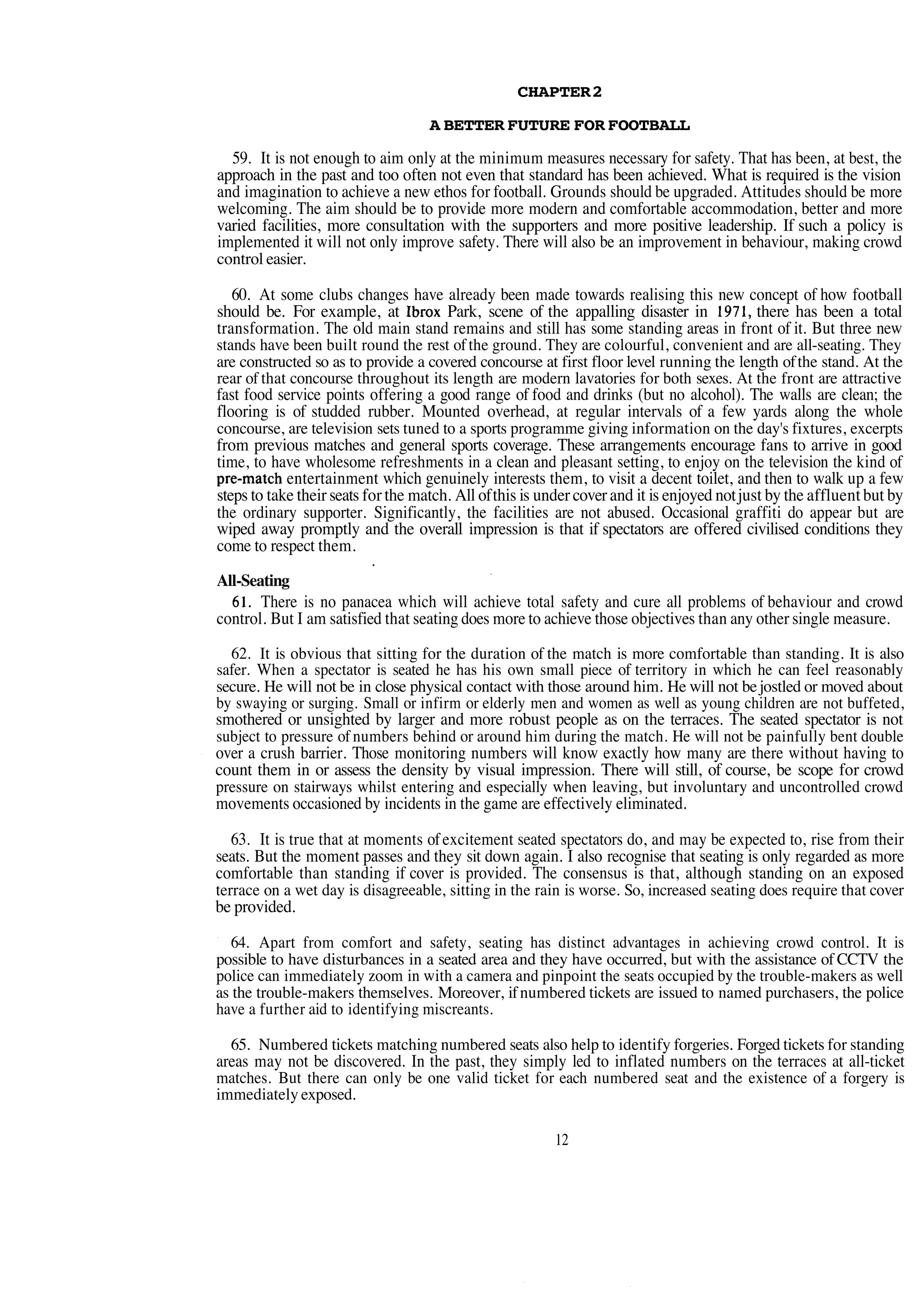 Hillsborough Taylor Report | PDF