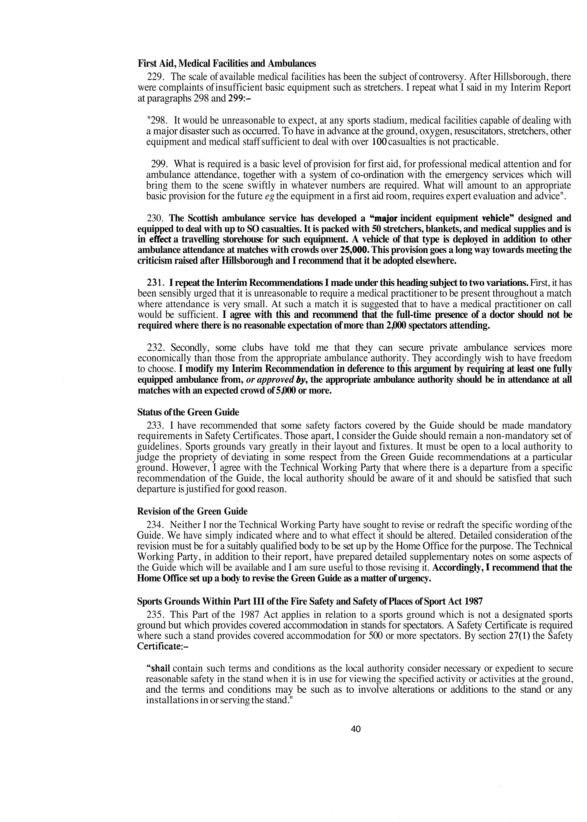 Hillsborough Taylor Report | PDF | Soccer | Sports